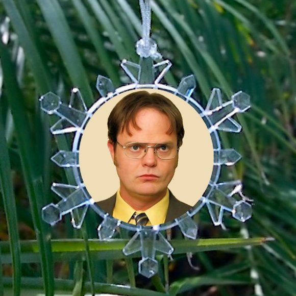 Telesca | Holiday | Dwight Shrute The Office Snowflake Blinks Lit ...